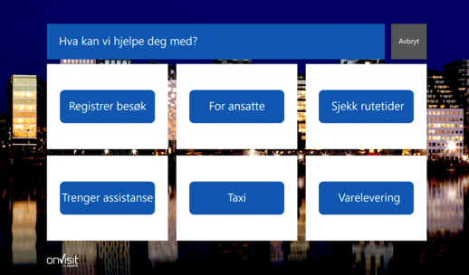 onVisit besøksregistrering